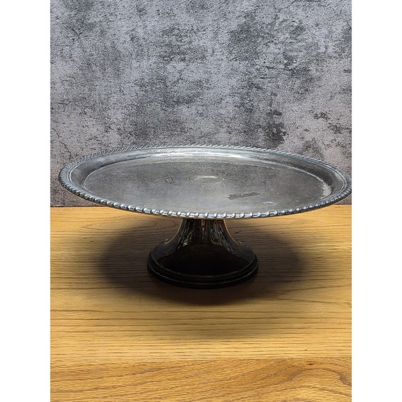 Dining | Vintage Tarnished Silverplate Cake Plate Stand 12 | Poshmark